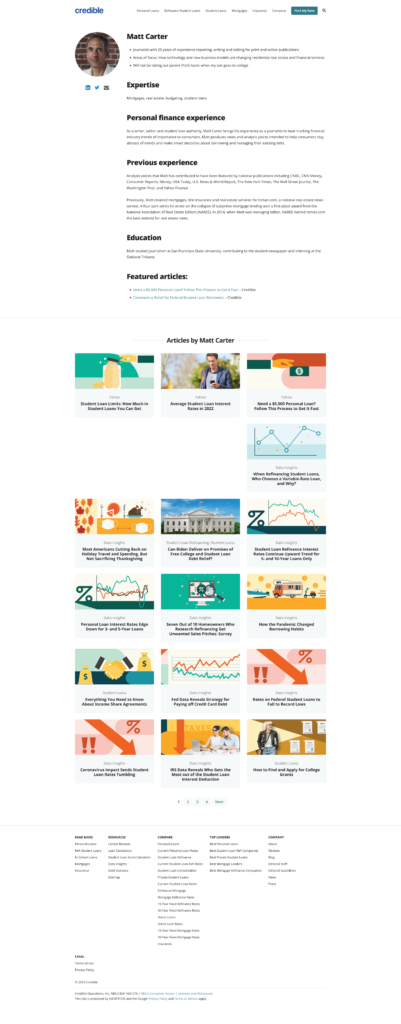 11 Author Page Examples that Showcase E-E-A-T | Digitaloft