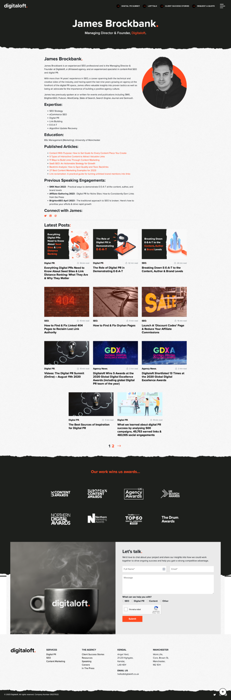 11 Author Page Examples that Showcase E-E-A-T | Digitaloft